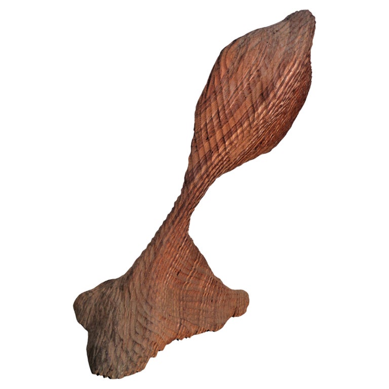 Modernist Chip Carved Pod Sculpture, circa 1970's For Sale at 1stDibs