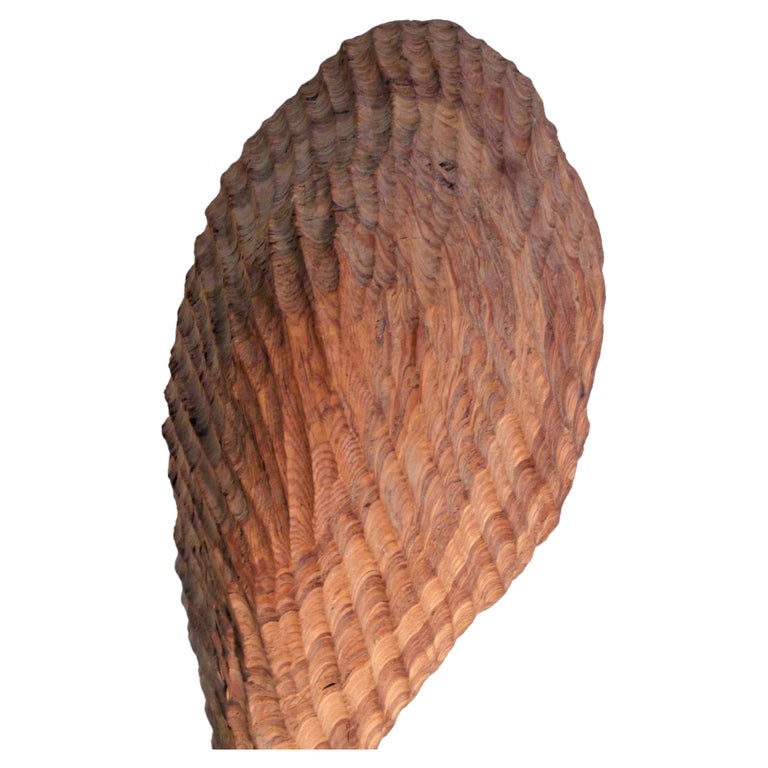 Modernist Chip Carved Pod Sculpture, circa 1970's For Sale at 1stDibs