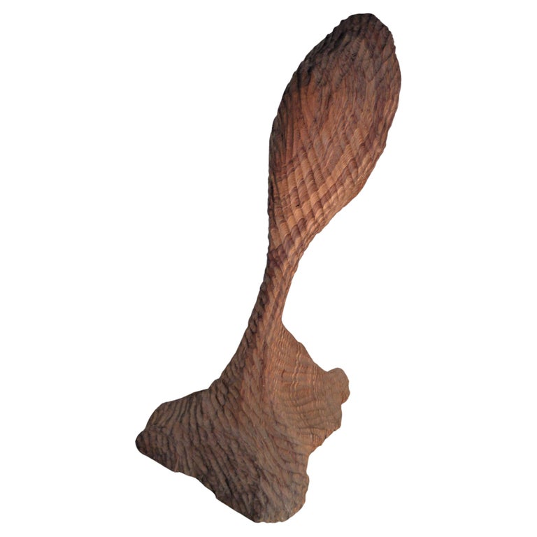 Modernist Chip Carved Pod Sculpture, circa 1970's For Sale at 1stDibs