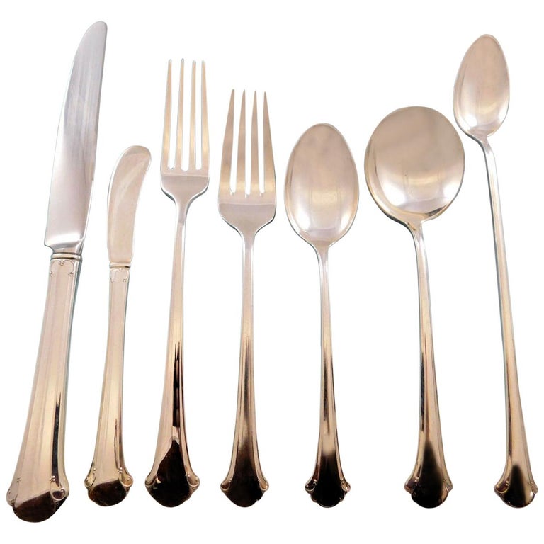 Chippendale by Towle Sterling Silver Flatware Set for 12 Service 98 ...