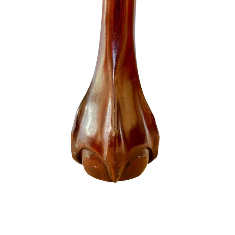 Chippendale Carved Mahogany Ball and Claw Eight Leg Bench For Sale at ...