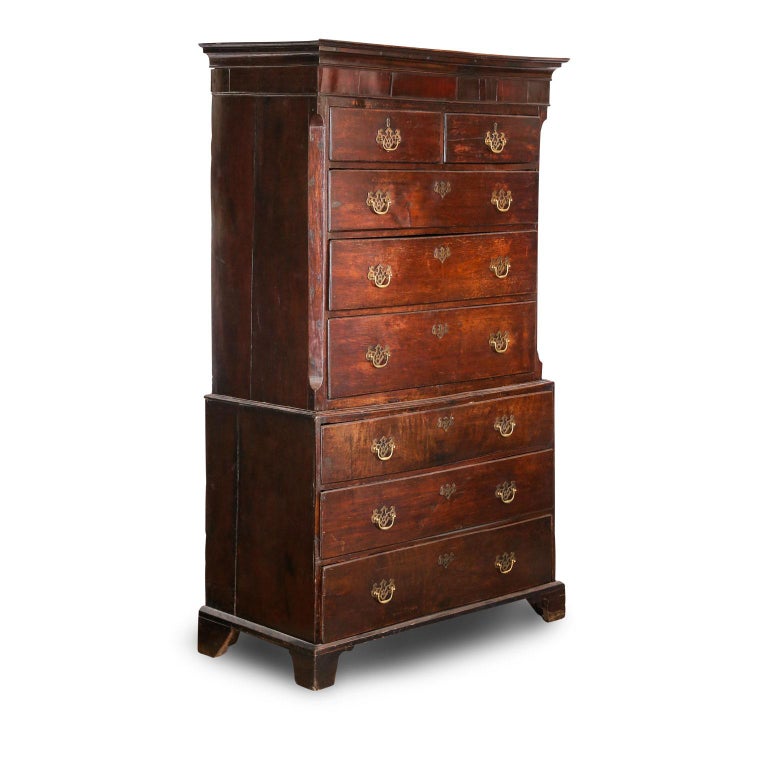 Chippendale Chest-on-Chest For Sale at 1stDibs