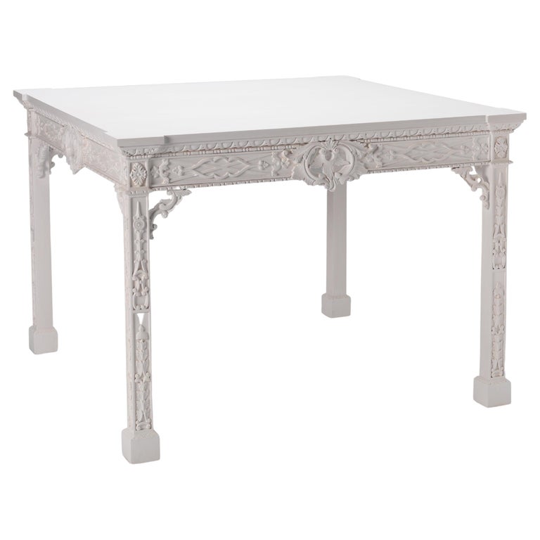 Chippendale Fret Library Table For Sale at 1stDibs