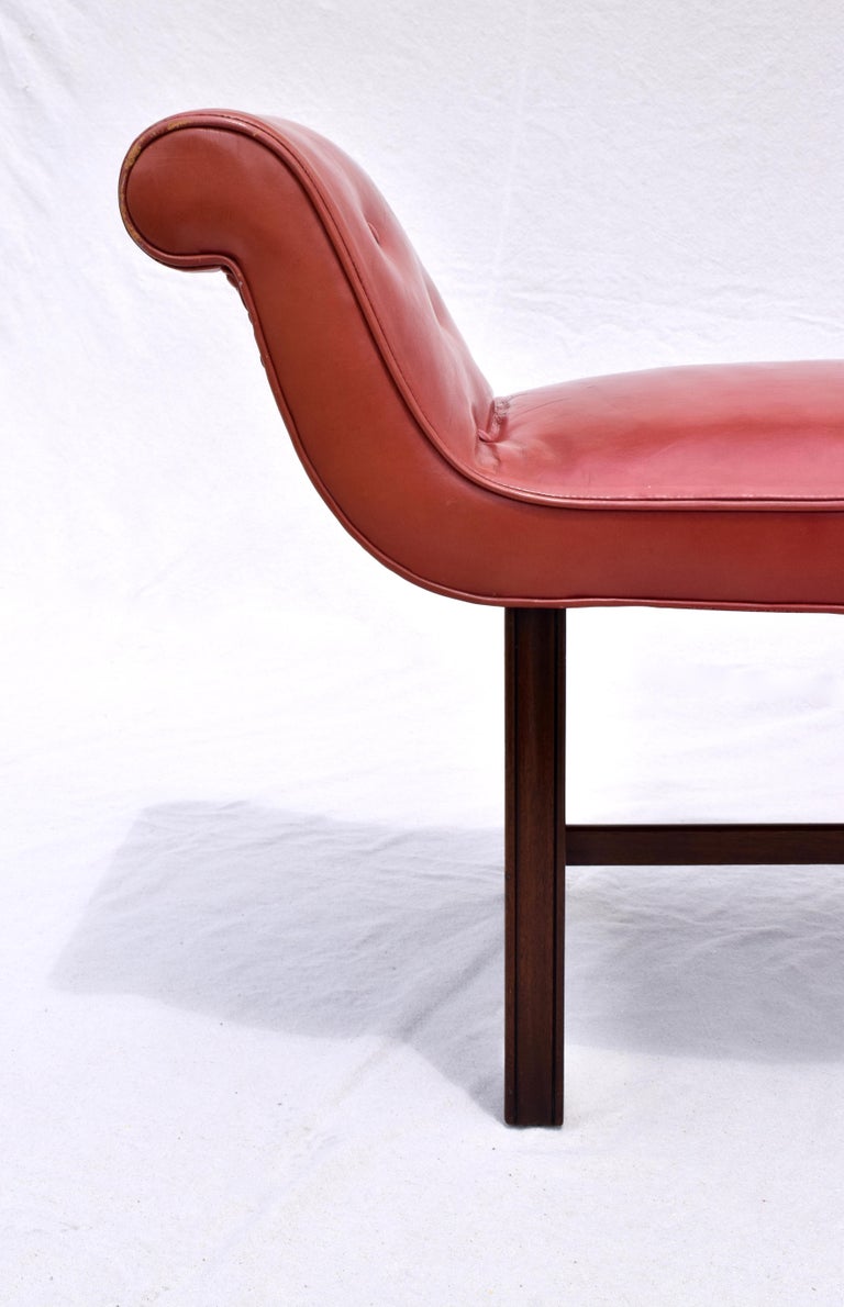 English Leather Saddle Seat Window Benches For Sale at 1stDibs