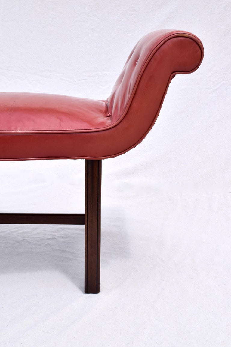 English Leather Saddle Seat Window Benches For Sale at 1stDibs