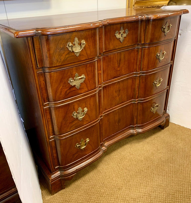 Chippendale Mahogany Block Front Chest of Drawers Chest Commode For ...