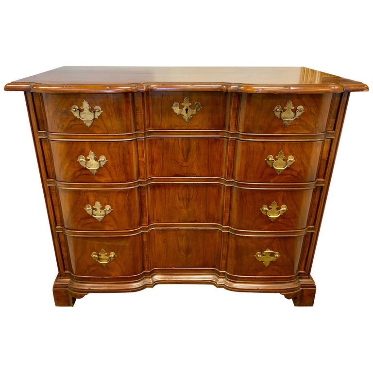 Chippendale Mahogany Block Front Chest of Drawers Chest Commode For ...