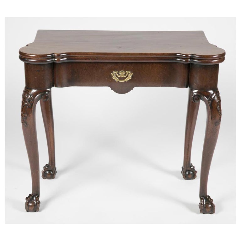Chippendale Mahogany Game Table For Sale at 1stDibs | chippendale game ...