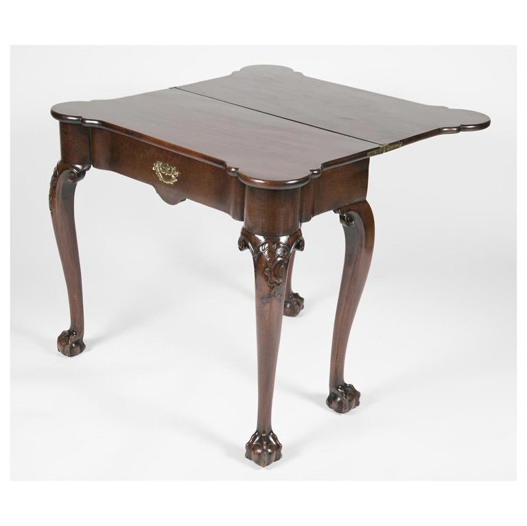 Chippendale Mahogany Game Table For Sale at 1stDibs | chippendale game ...
