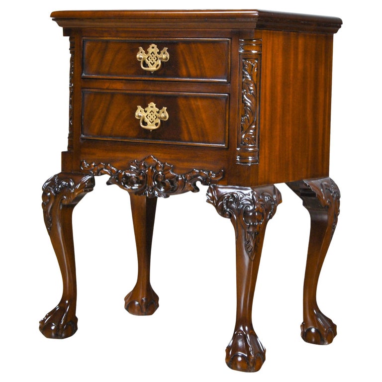 Chippendale Mahogany Night Stand For Sale at 1stDibs