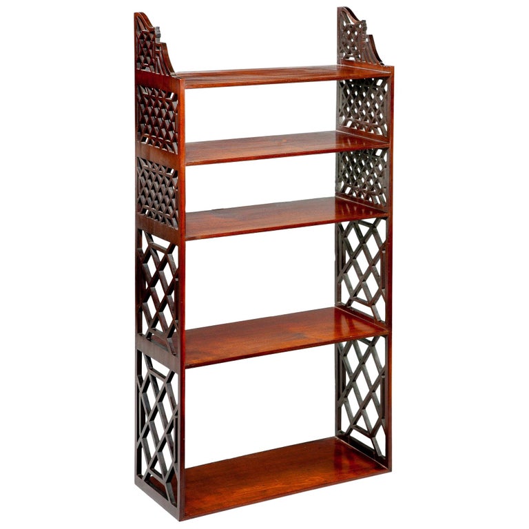 Chippendale Period Mahogany Hanging Wall Shelves For Sale at 1stDibs ...