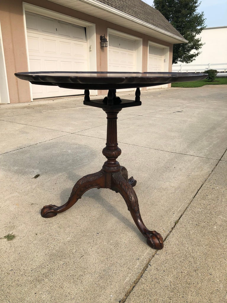 Chippendale Pie Crust Tilt-Top Table For Sale at 1stDibs | chippendale ...