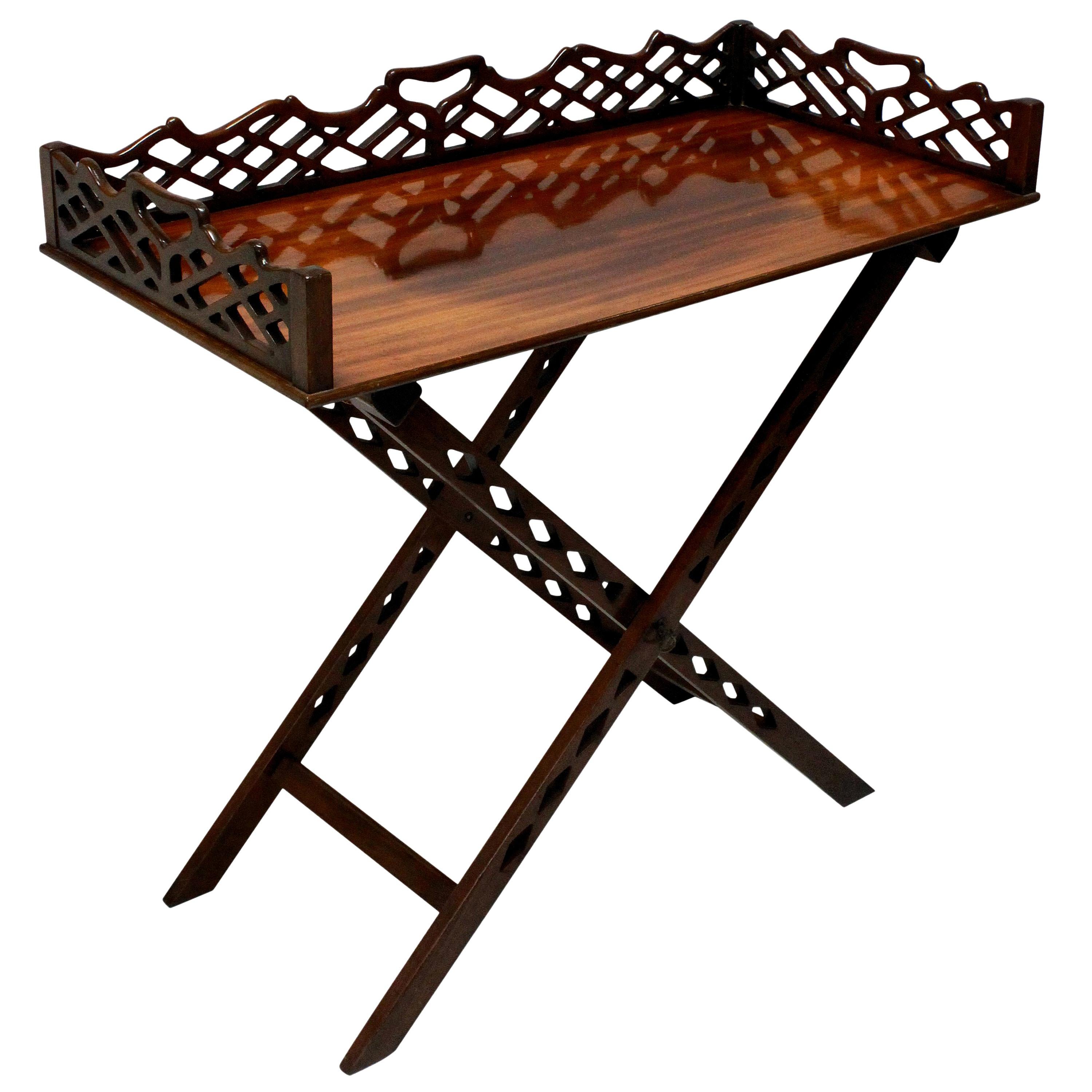Chippendale Revival Butlers Tray For Sale at 1stDibs