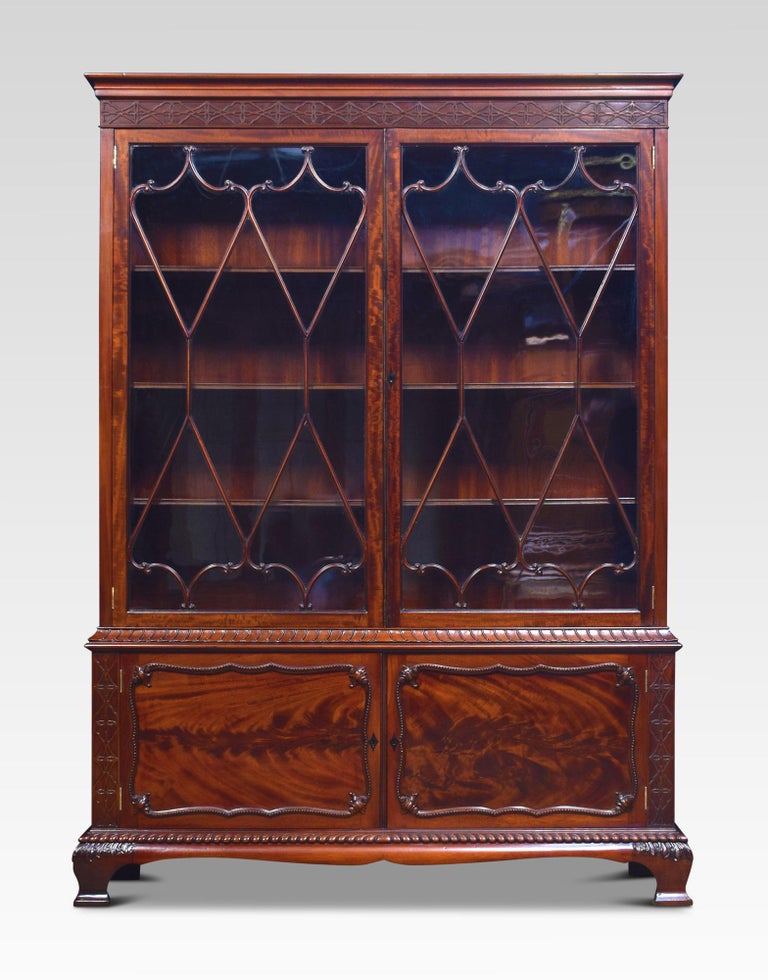 Chippendale Revival Mahogany Bookcase For Sale at 1stDibs | chippendale ...