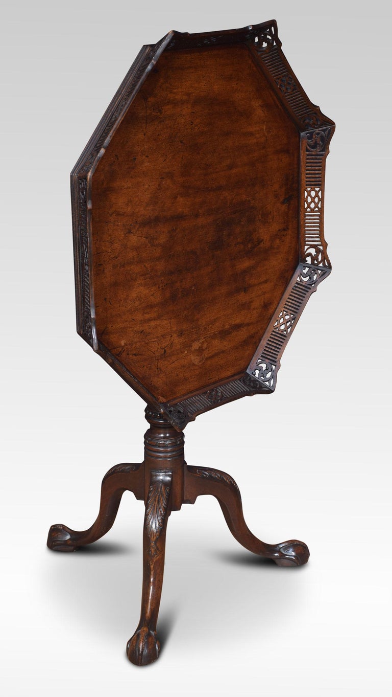 Chippendale Revival Mahogany Silver Table For Sale at 1stDibs