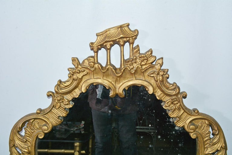 Chippendale Rococo Style Mirror For Sale at 1stDibs