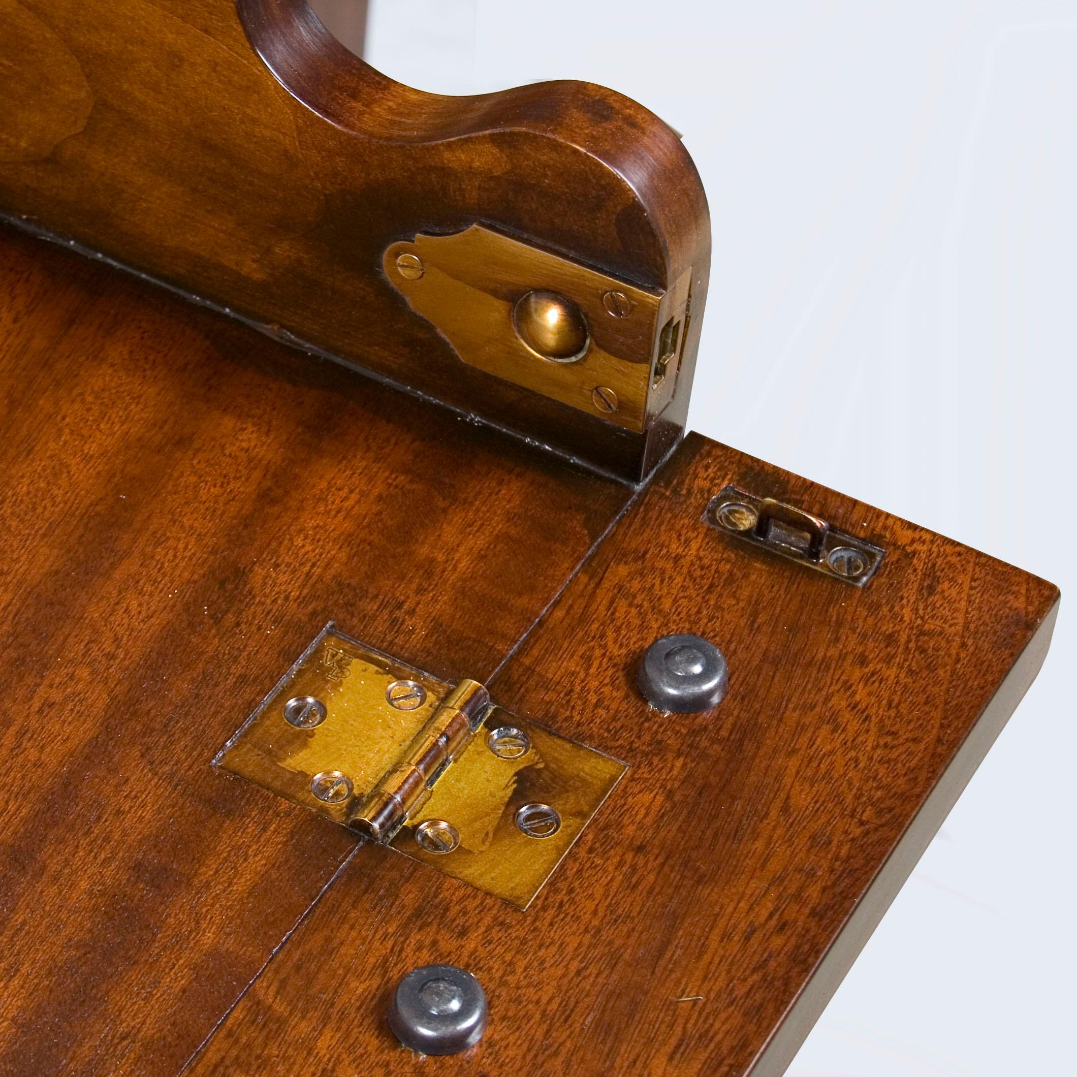 Chippendale Style Mahogany Leather Top Writing Desk Library Table at ...