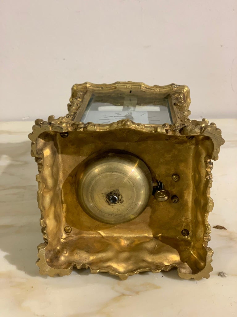 Chiseled Bronze 'Ufficialina' Clock, Napoleon III For Sale at 1stDibs