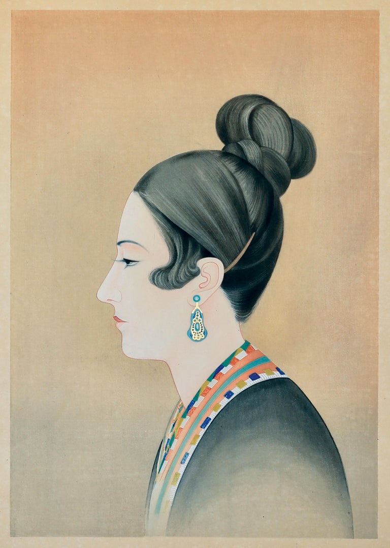 Chiura Obata - Before Singing: Madame Talia Savanieva. at 1stDibs ...