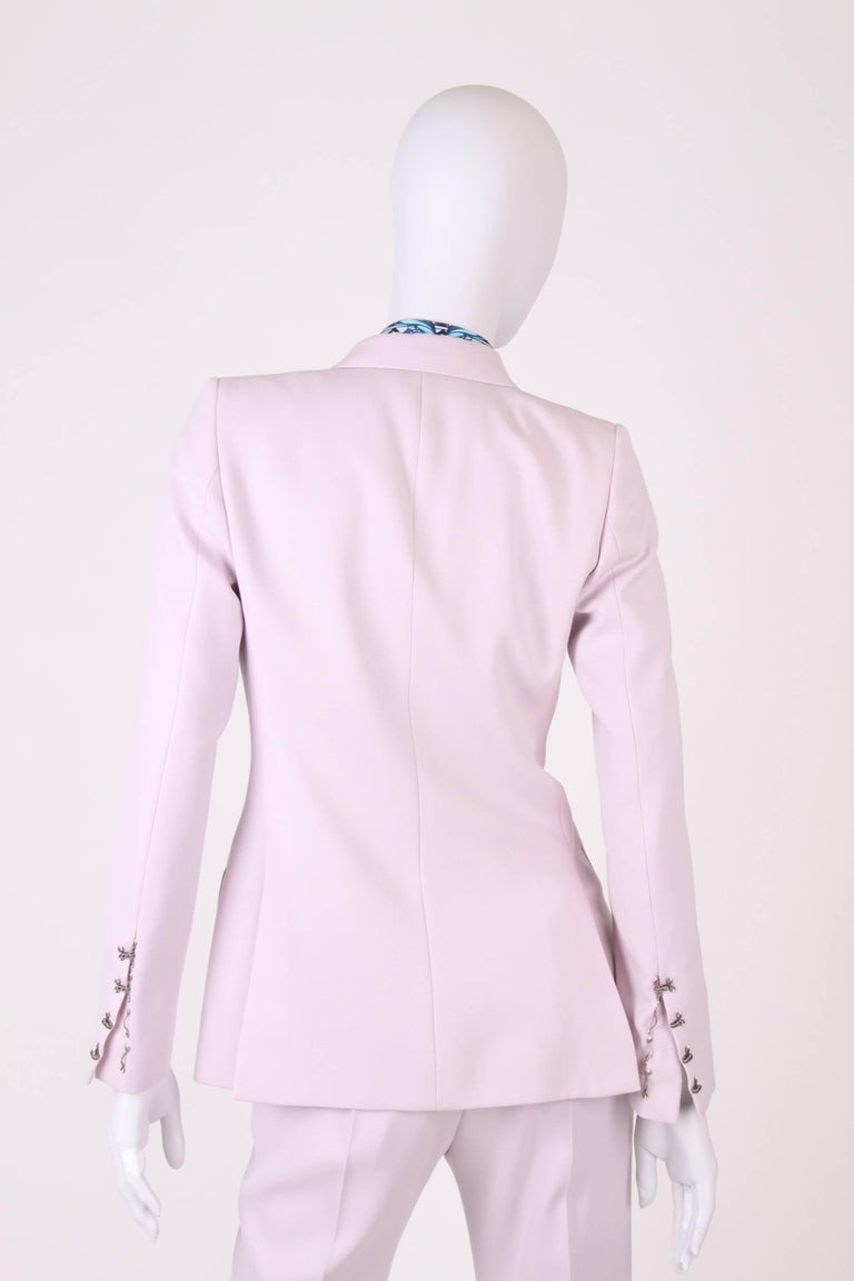 Chloe 2 Piece lilac Jacket and Trousers Suit at 1stDibs