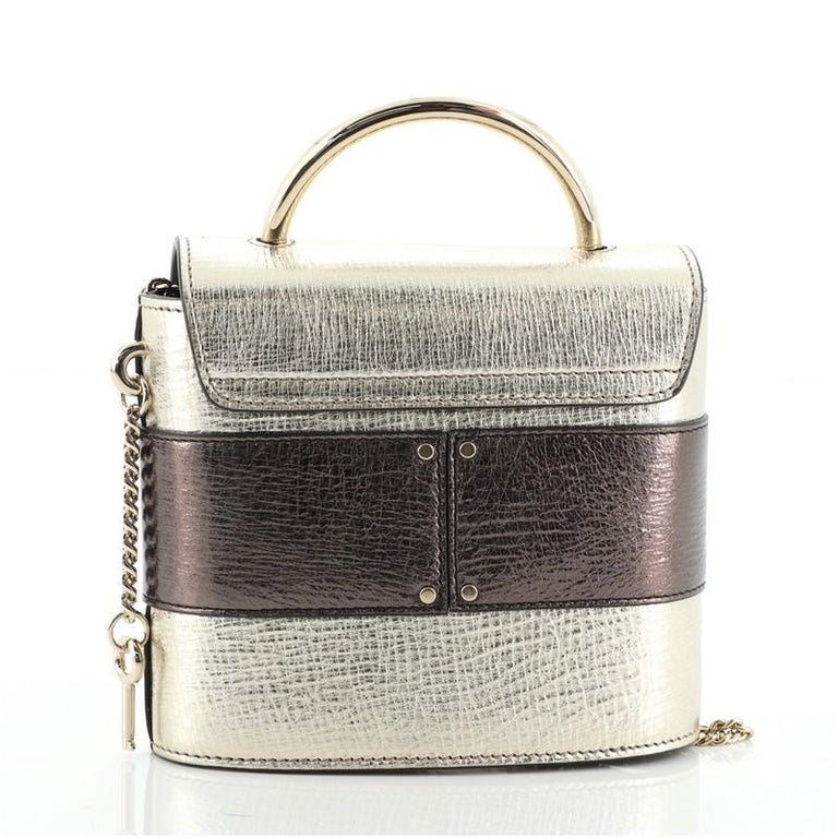 Chloe Aby Lock Bag Leather Small at 1stDibs
