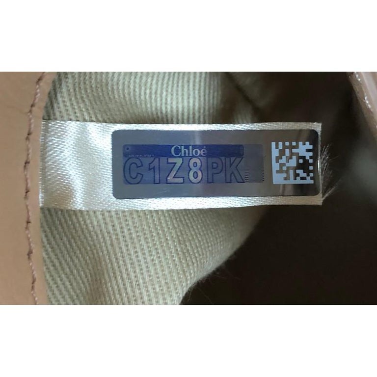 Chloe Aby Lock Bag Lizard Embossed Leather Small at 1stDibs