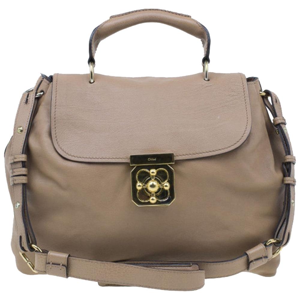 Chloe Beige Leather Sally Medium Shoulder Bag at 1stDibs