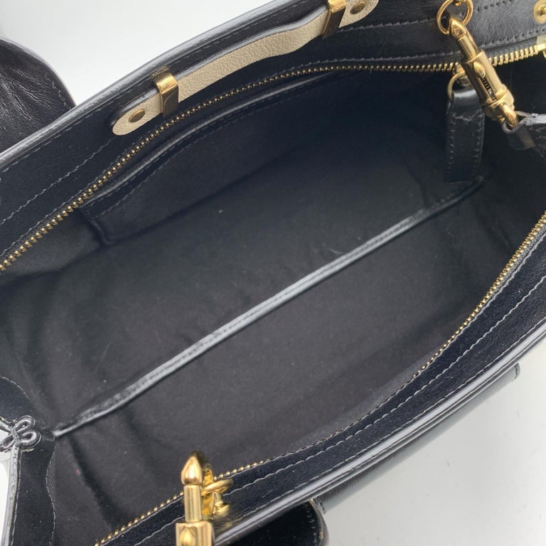 Chloe Bicolor Leather Alice Bag Satchel Handbag with Strap For Sale at ...