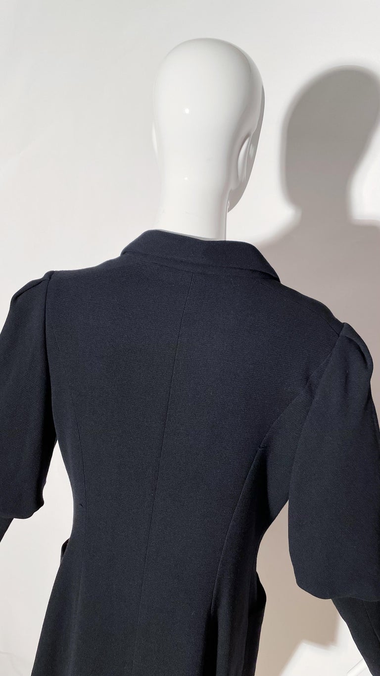 Chloe Black Blazer with Dramatic Sleeves For Sale at 1stDibs