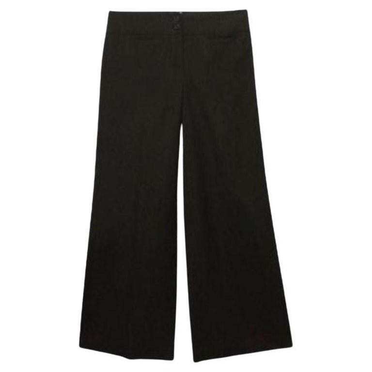 Chloe Black Flared Trousers For Sale at 1stDibs