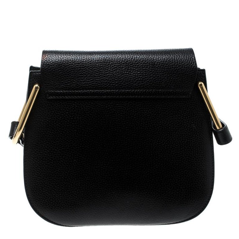 Chloe Black Leather Medium Hudson Shoulder Bag For Sale at 1stDibs | chloe's hudson