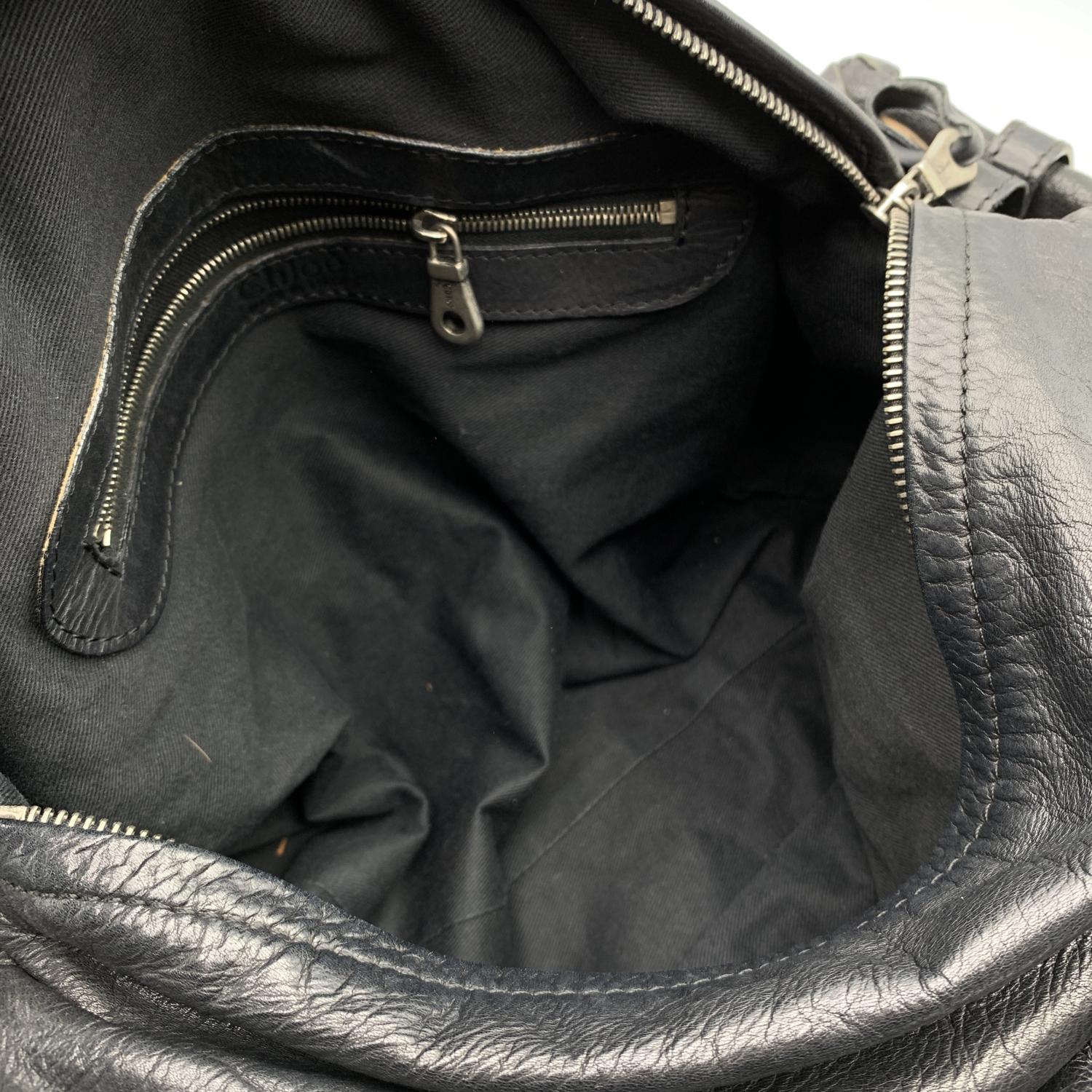 Chloe Black Leather Silverado Bag Tote Hobo Shoulder Bag For Sale at ...