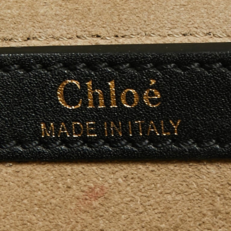 Chloe Black Leather Small Hudson Fringe Shoulder Bag at 1stDibs