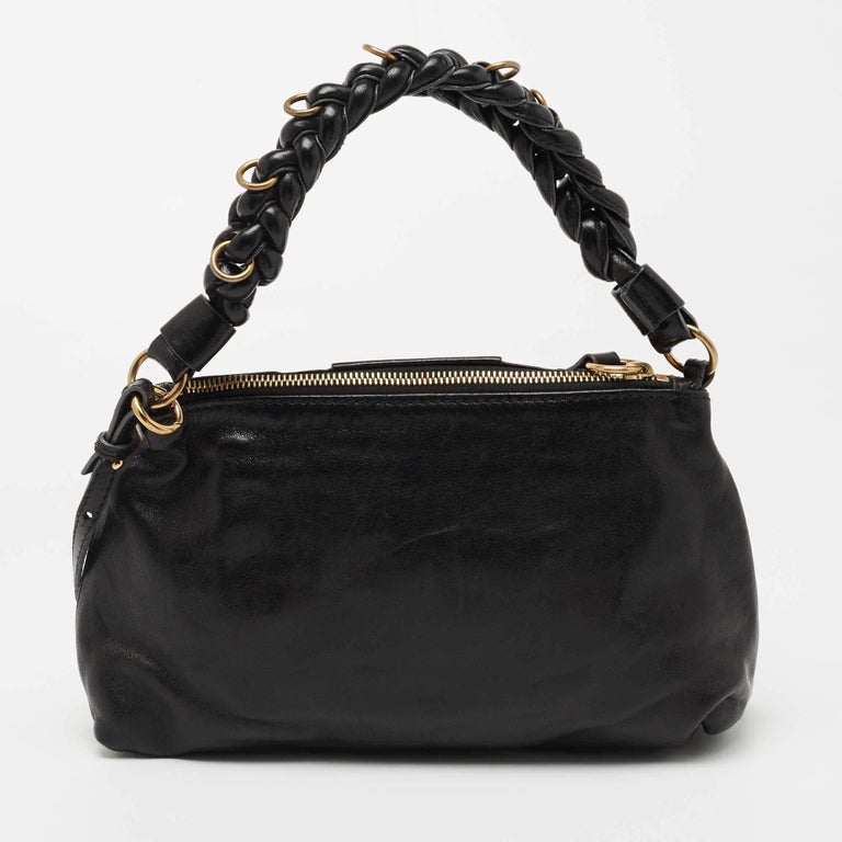 Chloe Black Leather Zip Hobo For Sale at 1stDibs