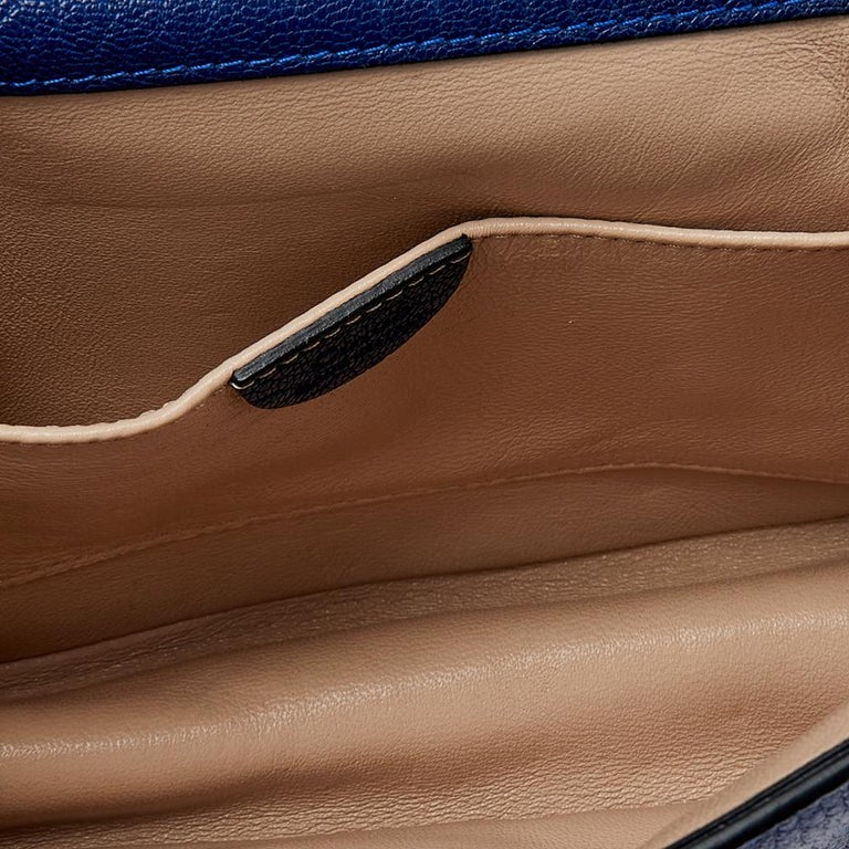 Chloe Blue Leather Small Elsie Shoulder Bag at 1stDibs