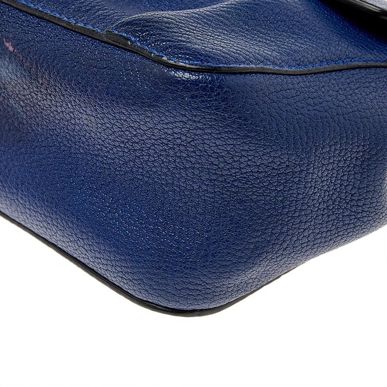 Chloe Blue Leather Small Elsie Shoulder Bag at 1stDibs