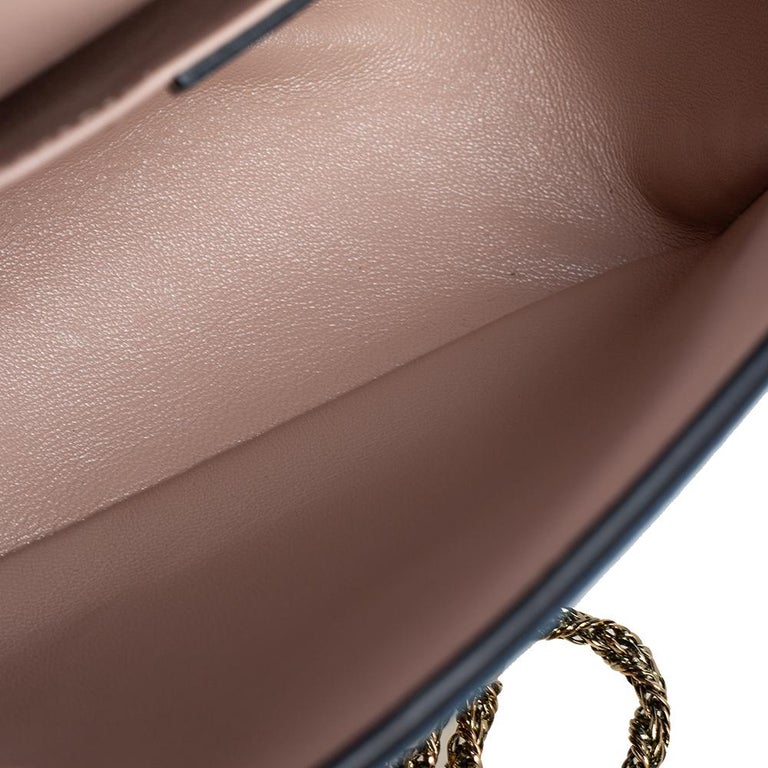 Chloé Blue Leather Small Elsie Shoulder Bag at 1stDibs