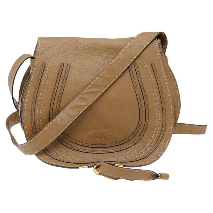 Chloe Beige Leather and Suede Pixie Round Crossbody Bag at 1stDibs