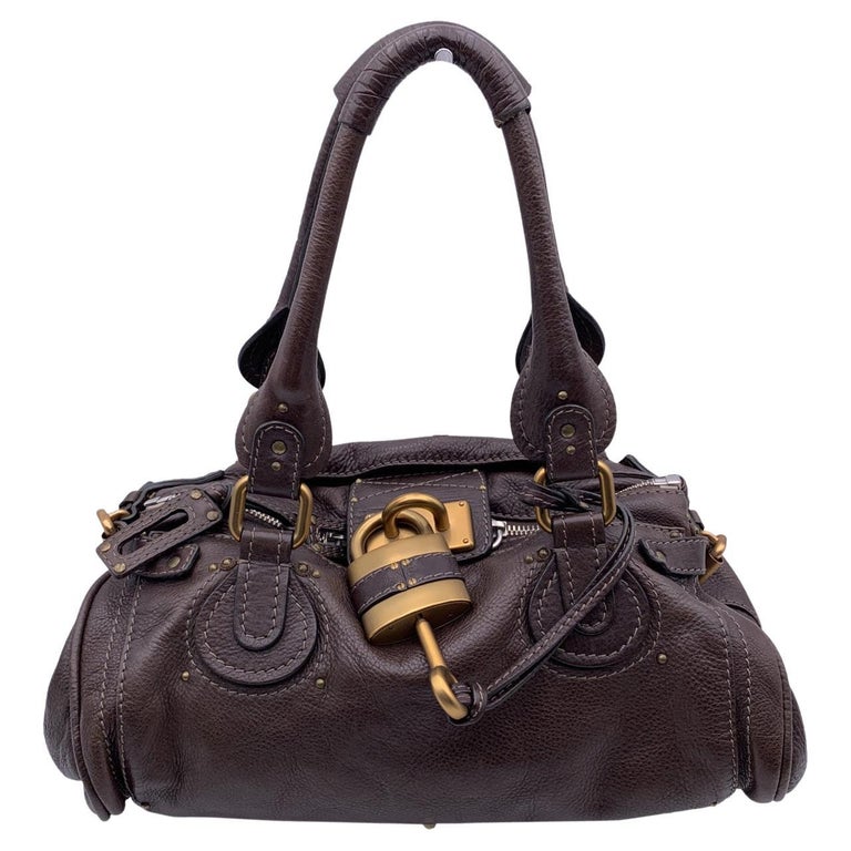 Chloe Brown Leather Paddington Bag Tote Satchel Handbag For Sale at 1stDibs