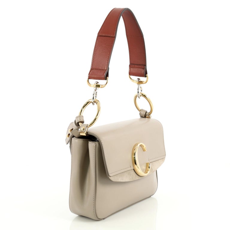 Chloe C Double Carry Bag Leather Small at 1stDibs