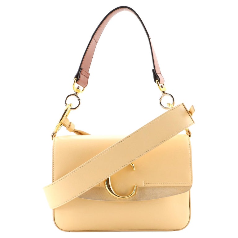 Chloe C Double Carry Bag Leather Small For Sale at 1stDibs