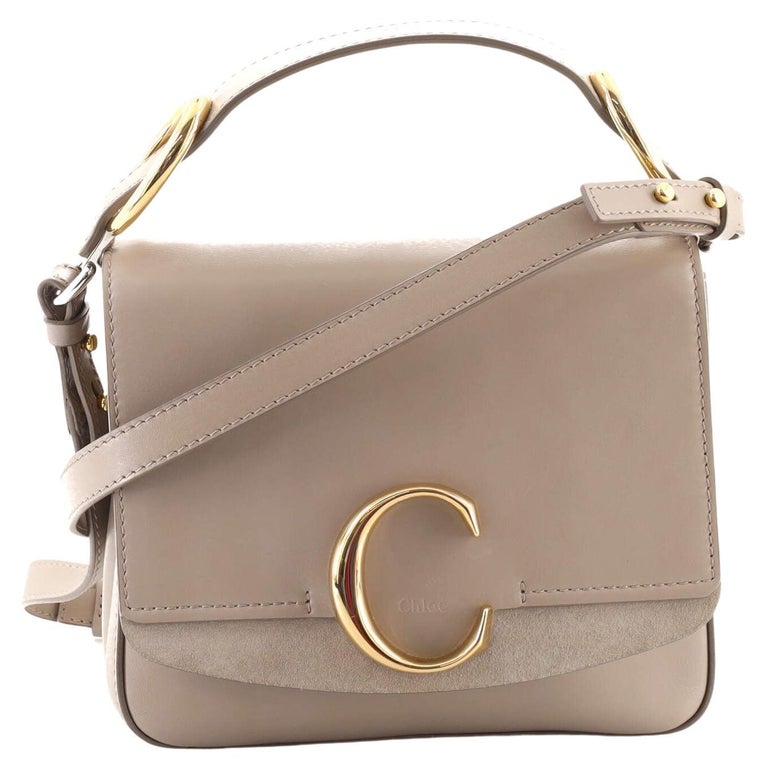 Chloe C Double Carry Bag Leather Small For Sale at 1stDibs