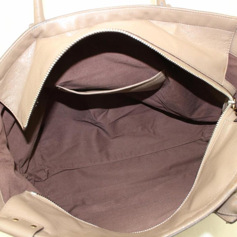 Chloé Chloé Large Zip Shopper Tote 869608 Brown Leather Shoulder Bag ...