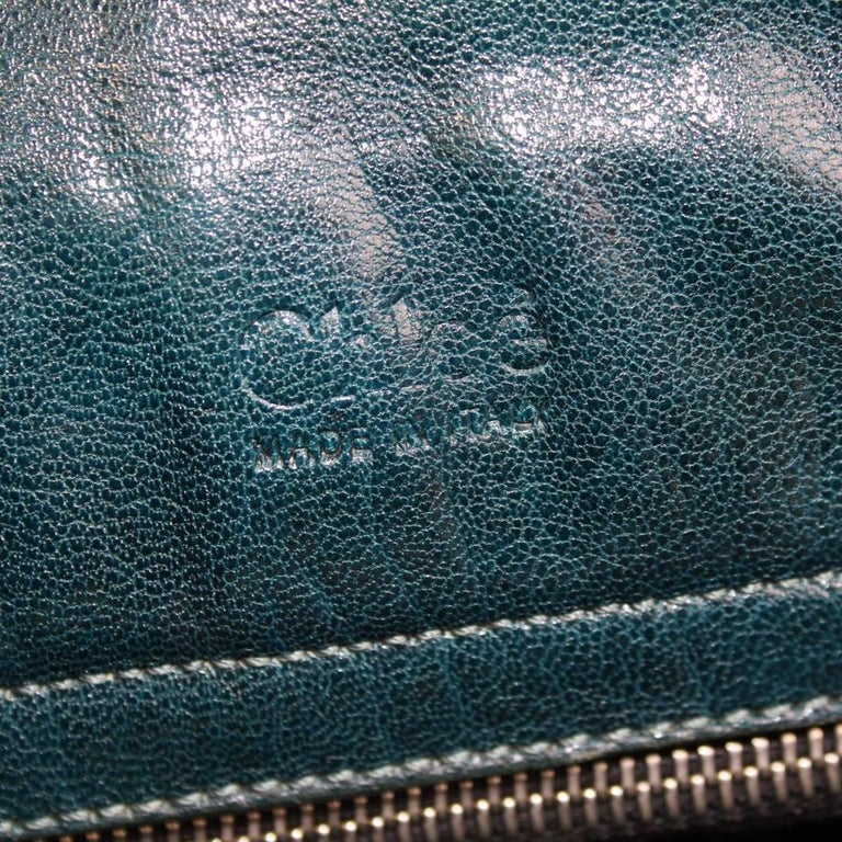 Chloé Clear Handle 2way 866584 Green Leather Shoulder Bag For Sale at ...