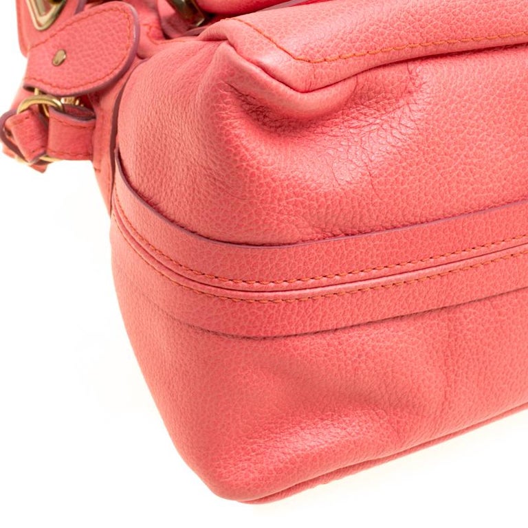 Chloe Coral Pink Leather Small Paraty Bag For Sale at 1stDibs | chloe ...