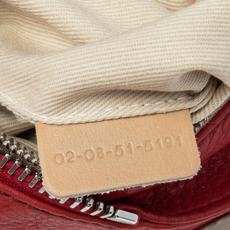 Chloe Crimson Red Leather Medium Paddington Satchel at 1stDibs