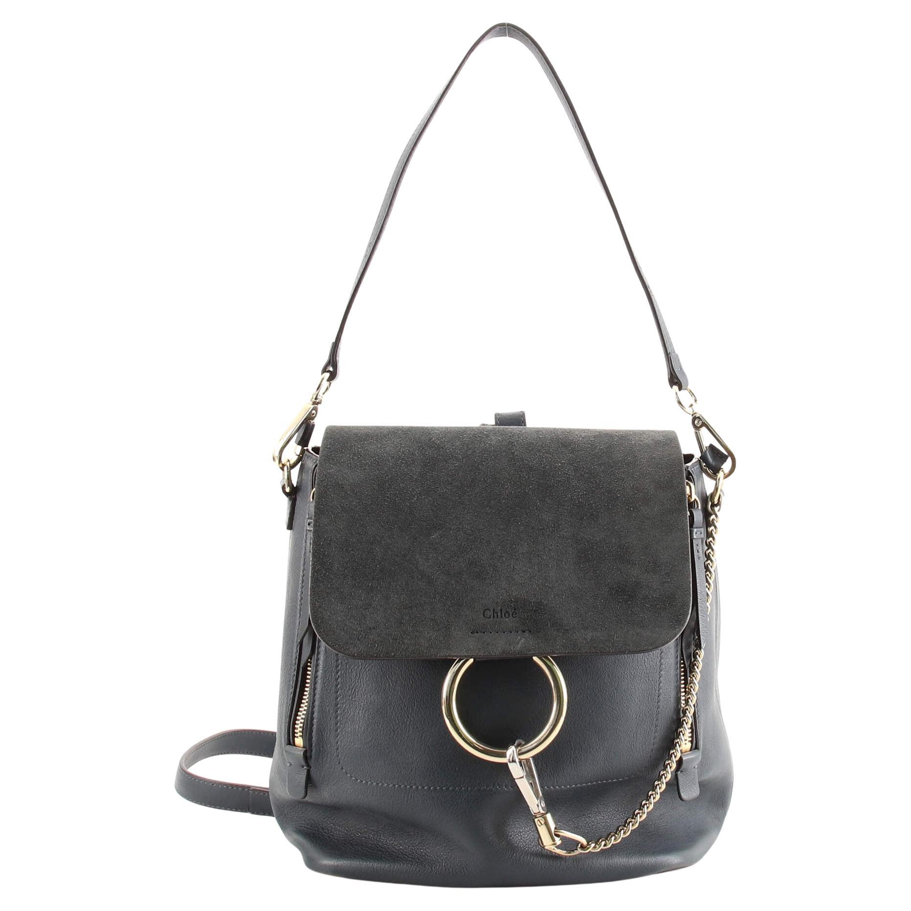 Chloe Faye Backpack Leather and Suede Mini at 1stDibs