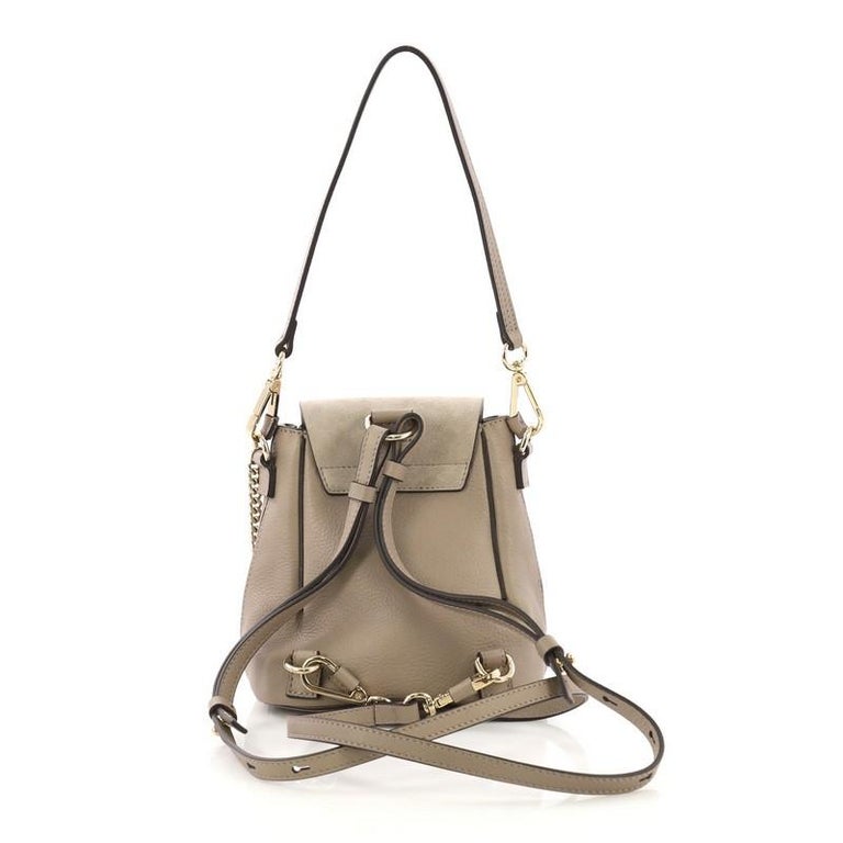 Chloe Faye Backpack Leather and Suede Mini at 1stDibs