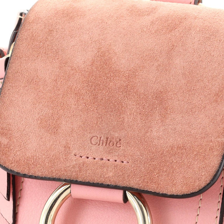 Chloe Faye Backpack Leather and Suede Mini For Sale at 1stDibs