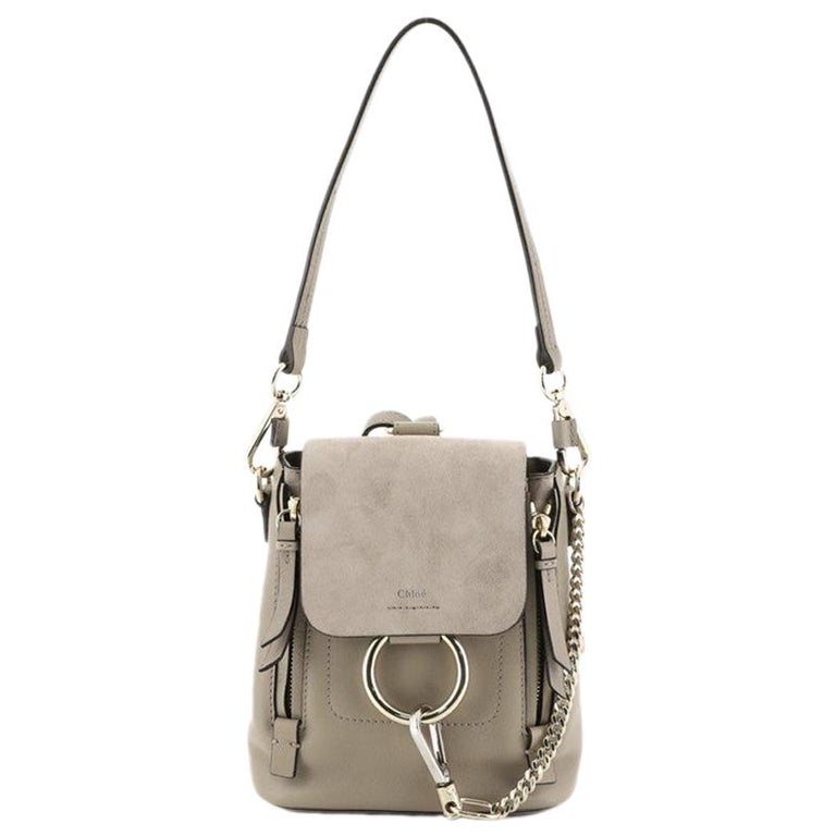 Chloe Faye Backpack Leather And Suede Mini at 1stDibs
